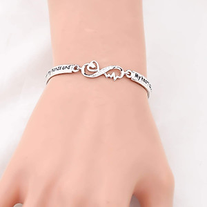 WUSUANED Nurses Prayer Bracelet Nursing Graduation gift Prayer Inspirational Gift Nurse Gift for Women Nurse Jewelry (nurses prayer bracelet)