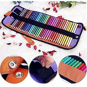 ARZASGO 36 Colored Pencils Set, Artist Coloring Pencils for Adult Coloring Books, Artist Sketch, Premier Drawing Pencils with Canvas Roll-up Pouch Bag and Pencil Sharpener