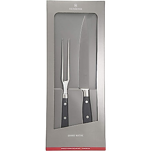 Victorinox Grand Maitre Carving Set - Knife Set for Kitchen Accessories - Includes Cooking Knife & Carving Fork - Premium Kitchen Utensils - 2-Piece Set