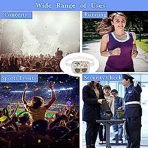 Clear Belt Bag Fanny Pack Stadium Approved for Women Men with Adjustable Strap,Crossbody Clear Waist Bag Pouch for Concerts Hiking Running White