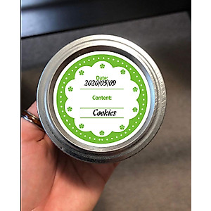 Canning Labels for Jars to Write On,Christmas Homemade with Love Stickers Food Storage Tags Container Christmas Decoration for Mason Jar,Bakery,Crafts,Organizing,2 Inch Stickers 500 Pcs Per Roll