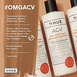 dpHUE Apple Cider Vinegar Lightweight Conditioner, 8.5 fl oz - Hydrates, Adds Shine & Helps Protect Color - With Aloe Vera, Shea Butter & Panthenol