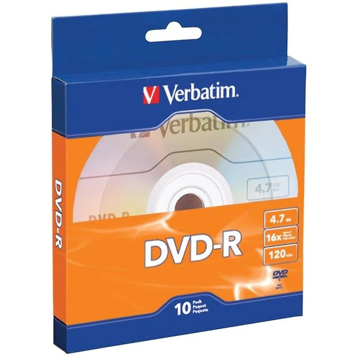 Verbatim(r) 97957 4.7gb 120-Minute 16x Dvd-Rs, 10 Pk 5.80in. x 4.80in. x 0.70in.