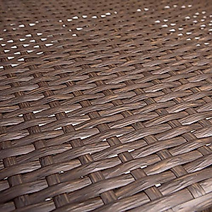 Barton 2 Pieces Swivel Bar Stool w/Foot Rest Weather Resistant Fabric Cushion Outdoor Patio Furniture Wicker Rattan