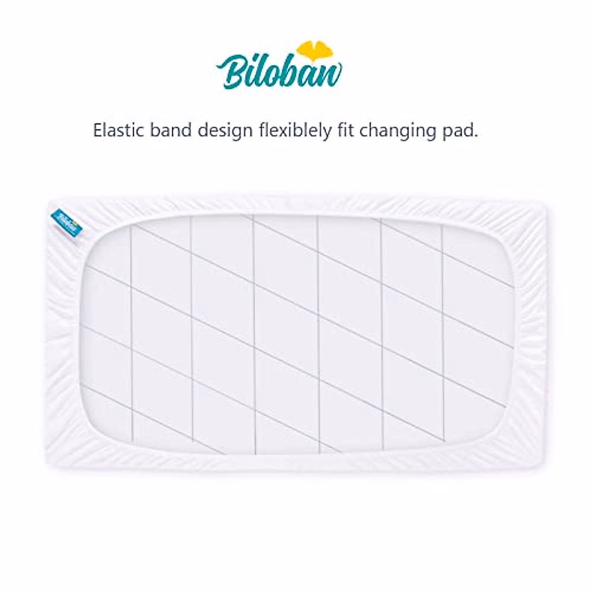 Changing Pad Cover Waterproof, 100% Organic Cotton Changing Pad Sheets, 2 Pack Diaper Changing Table Cover, Ultra Soft Cradle Sheets for Baby Boys and Girls, Breathable & Smooth