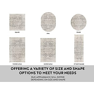 Artistic Weavers Janine Vintage Medallion Area Rug,7'10" x 10'3",Grey