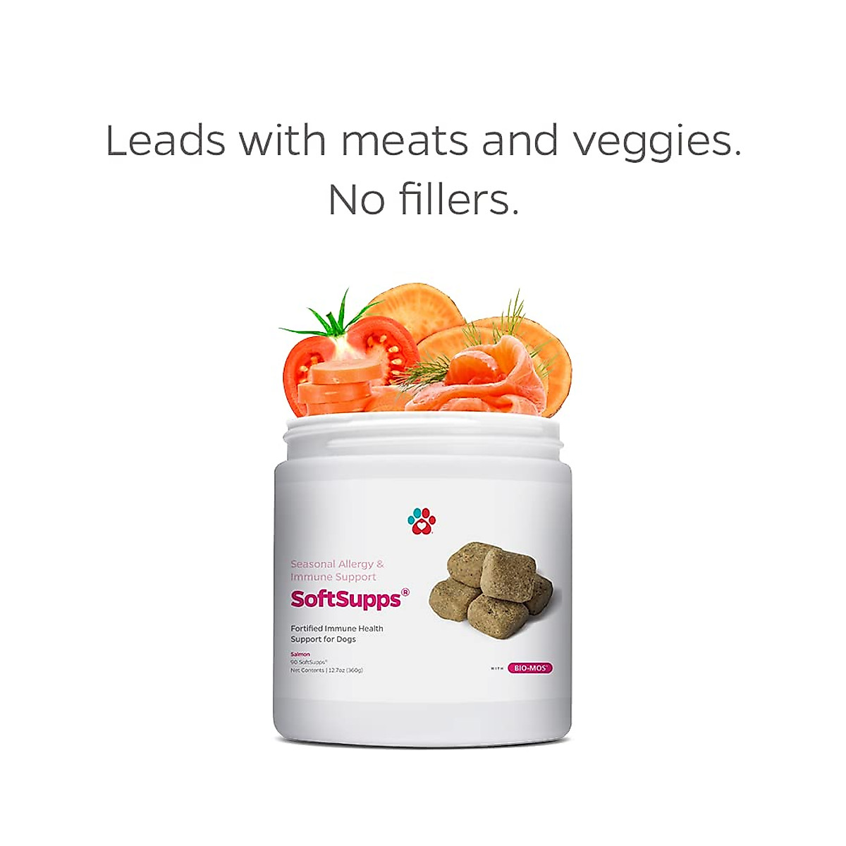 Pet Parents® Allergy SoftSupps® Immune Support for Dogs with Omega 3 Fish Oil for Dogs & Probiotics for Dogs for Dog Itch Relief & Dog Immune Support, Dog Allergy Chews for Itch Relief for Dogs, 90ct