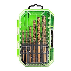 DIOBATO M42 Cobalt Drill Bit Set for Metal, Stainless Steel, Cast Iron, Wood - 14 Piece,Multiple Point
