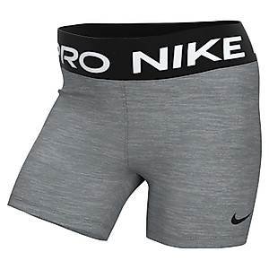 Nike Women's Pro 365 3inch Shorts, Smoke Grey/Heather/Black/Black, Large