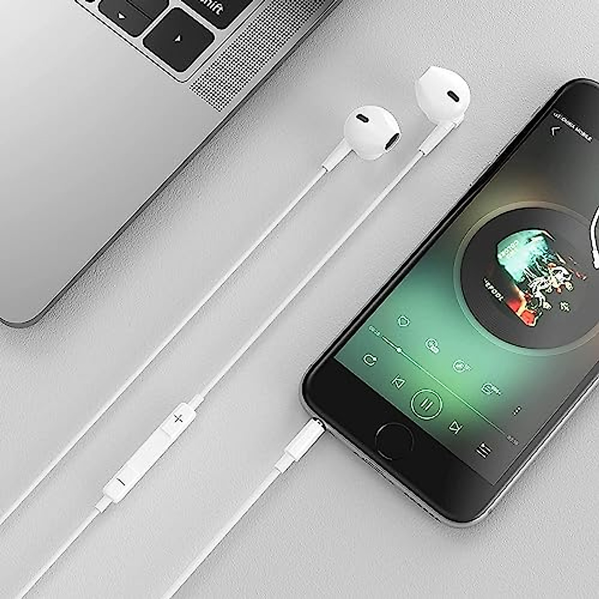 2 Pack Apple Earbuds [Apple MFi Certified] Earphones Wired with Microphone for 3.5mm iPhone Headphones (Built-in Microphone & Volume Control) Compatible with iPhone, iPad, iPod,Computer, MP3/4,Android