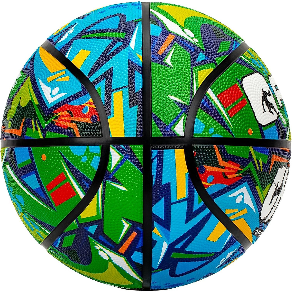 AND1 Chaos Rubber Basketball: Official Regulation Size 7 (29.5 inches) Rubber Basketball - Deep Channel Construction Streetball, Made for Indoor Outdoor