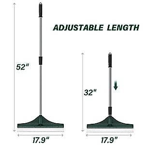 Artificial Turf Rake Carpet Rake SOYUS Grass Broom Hand Rake with Adjustable Handle Steel 32 to 52 inches for Synthetic Grass Lawn Leaf Carpet Pet Hair Remove