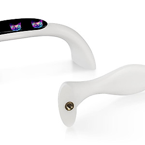 RODAILYCAY Cat 4 Packs Kitchen Drawer Pulls, Crystal Glass Cabinet Handles Pulls, Cupboard Door Knobs, Kitchen Hardware Pulls for Dresser Drawers