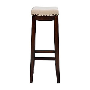 Linon Harper Stool Fabric Top