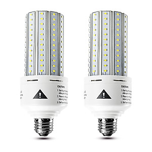 ZP 2 Pack Led Light Bulb 500W Equivalent 7500 Lumen 5000K E26/E27 Medium Base 60W led Bulb for Outdoor Indoor Lamp Area Garage Warehouse Workshop Street Backyard New Upgrade 2 Count (Pack of 1)