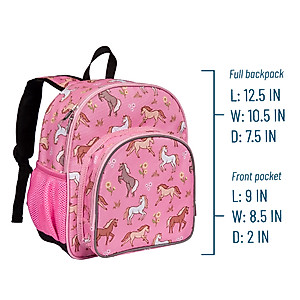 Wildkin 12 Inch Backpack, Wild Horses, One Size