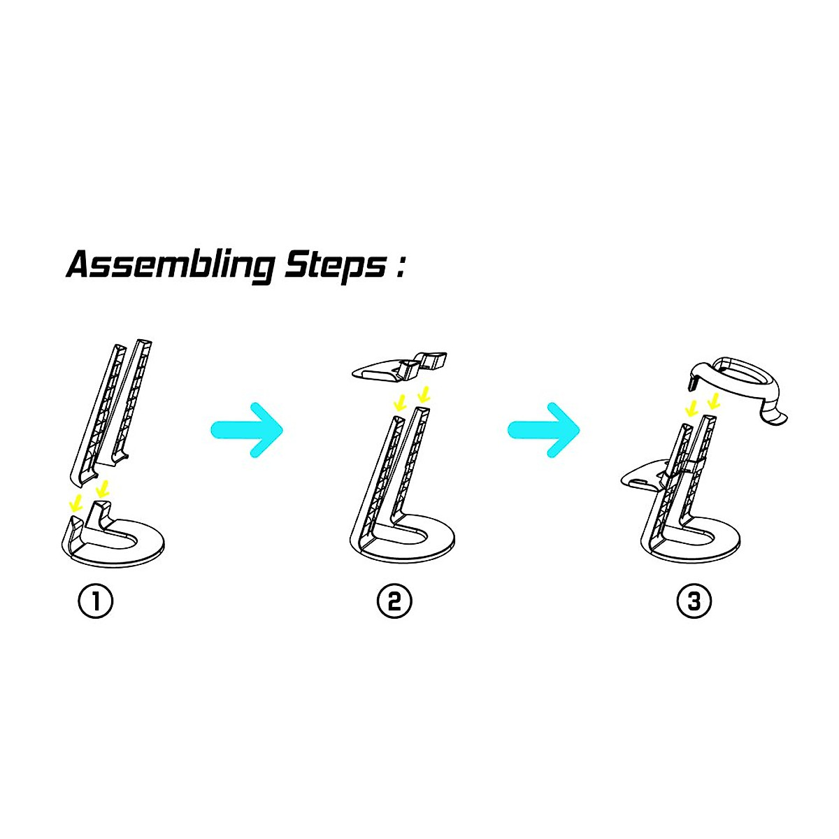 AMVR VR Stand,VR Headset Display Holder for HTC Vive Headset or HTC Vive Pro Headset and Controllers Black