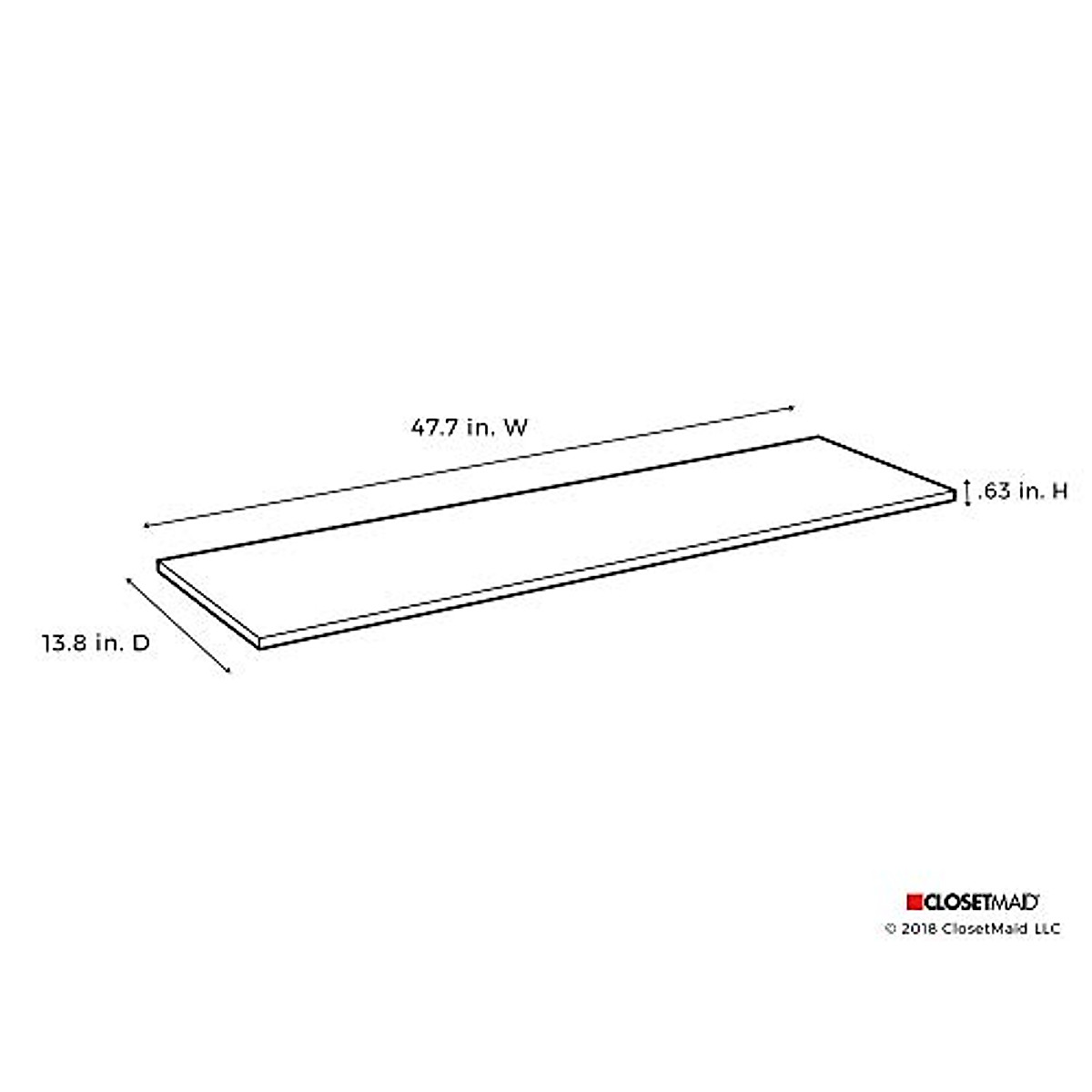 ClosetMaid SuiteSymphony Starter Tower Kit, 48" Top Shelf, Espresso