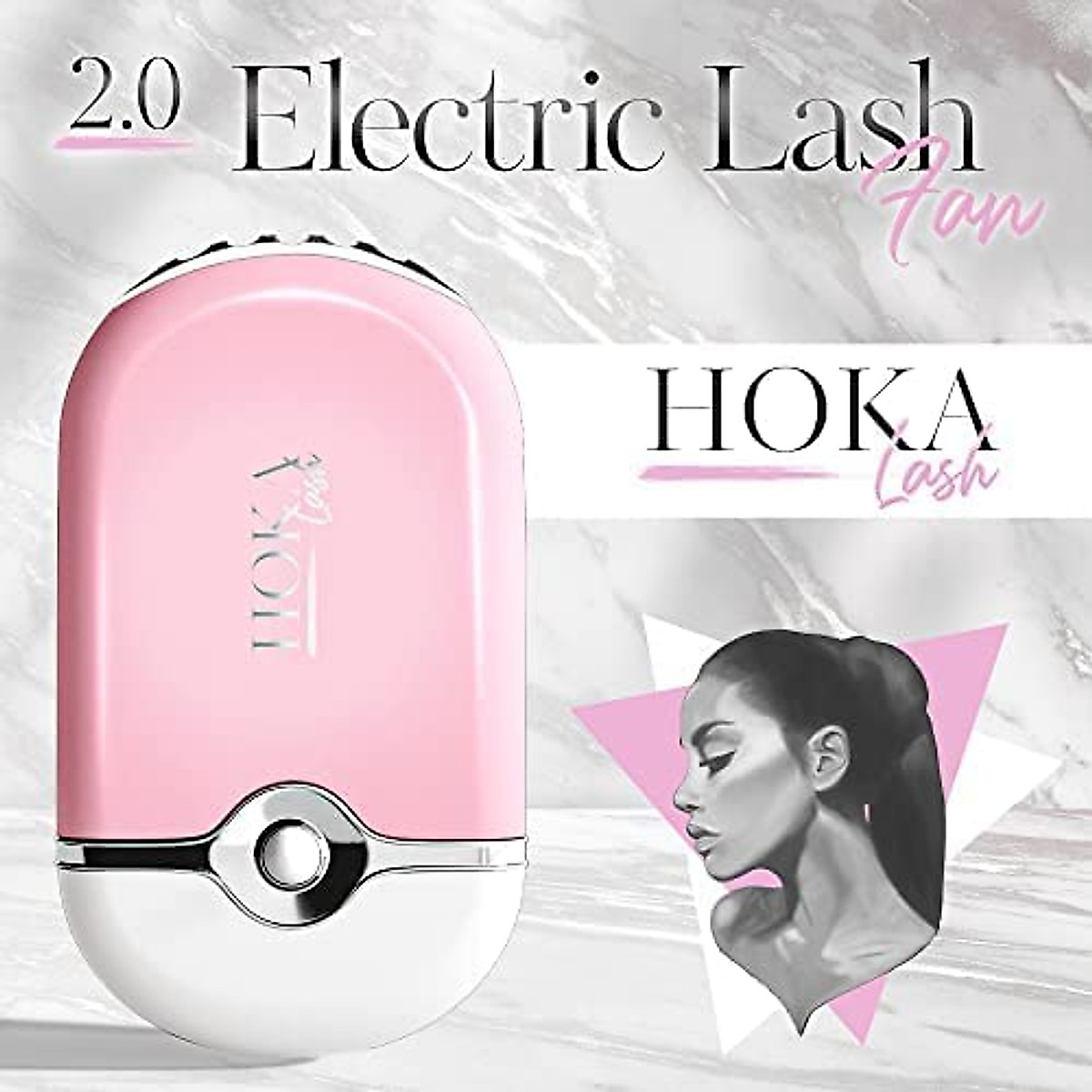 HOKA 2.0 Eyelash Extension Fan Eyelash Fan for Lash Extensions Portable Mini Fan for Eyelash Extension Lash Fan for Eyelash Extensions Lash Supplies Eyelash Extension Supplies Lash Dryer Eyelash