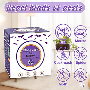 8 Pack Bat Repellent Outdoor Rodent Mouse Repellent, Peppermint Oil Bat Deterrent Repellent for Attic, Ready-to-Use Pest Control Scent Pouches