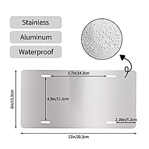 Sigma Gamma Rho License Plate 6" X 12", Automotive Aluminum Front and Rear Labels, Gift for Car Lovers