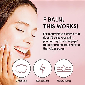 grace & stella Cleansing Balm (4.3 oz/125 ml) Makeup Cleansing Balm - Makeup Remover Balm for All Skin Types to Gently Meltaway Mascara, Eyeliner and Makeup - Fragrance Free, Vegan