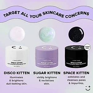I DEW CARE Peel Off Face Mask Set - Mini Meow Trio | Travel Size, Spa day, Gift Set, Hydrating, Illuminating, Exfoliating