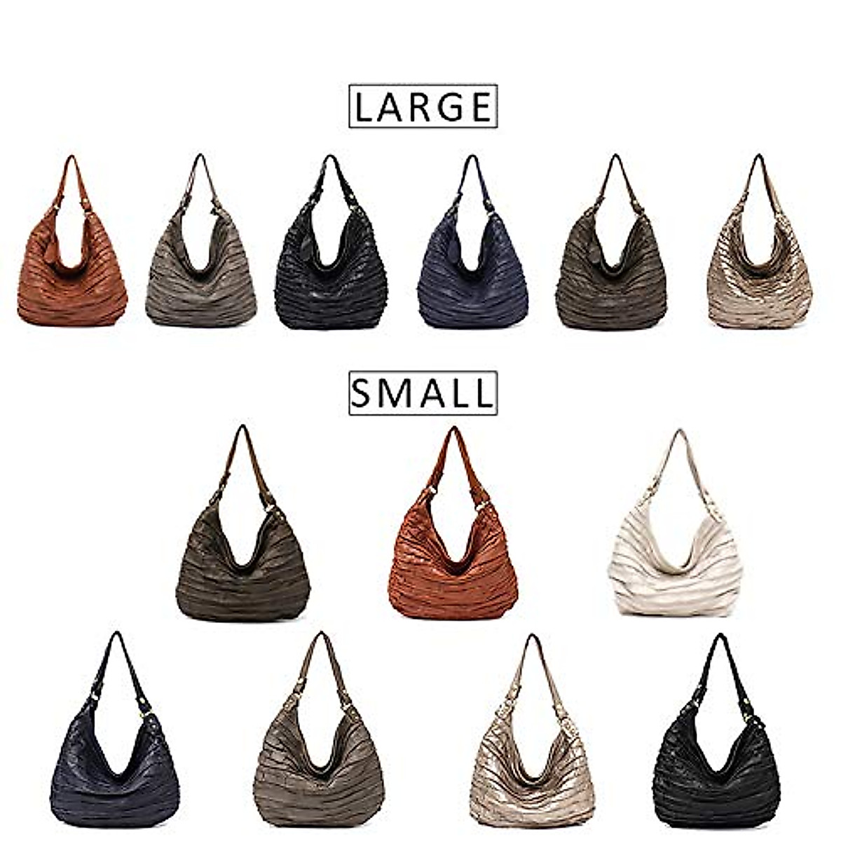 Real Sheep Leather Skin Stripe Hobos Women Large Capacity Hobo Shoulder Bag Casual Patchwork Bag BRONZE S