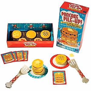 Educational Insights Pancake Pile-Up, Sequence Relay Board Game for Preschoolers, for 2-4 Players, Gift for Kids Ages 4+