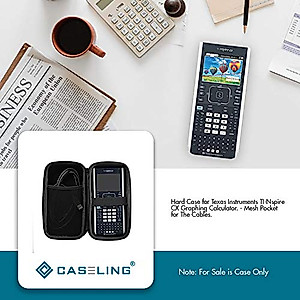 Caseling Case Fits Graphing Calculator TI Nspire CX II CAS/CX II/CX/CX CAS | Carrying Storage Travel Bag Protective Pouch.