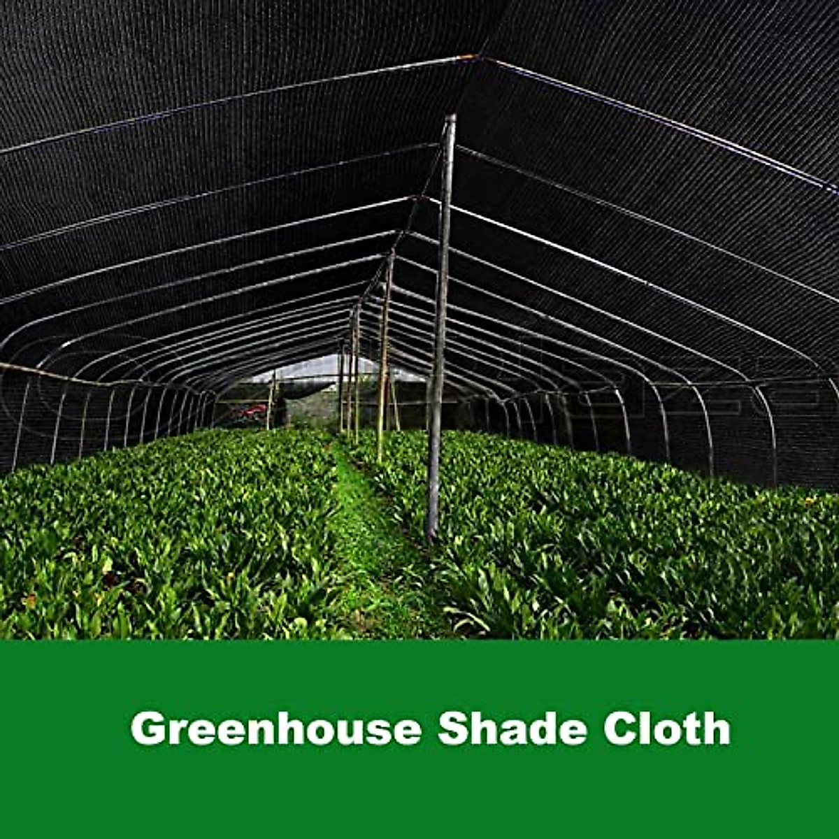 CertBuy Black Shade Cloth 10 x 20 FT, Sunblock Shade Cloth with Grommets, Garden Sun Shade Cloth for Plants, Shade Cloth for Greenhouse, Plants Cover, Patio, Outside, UV Resistant Shading Net