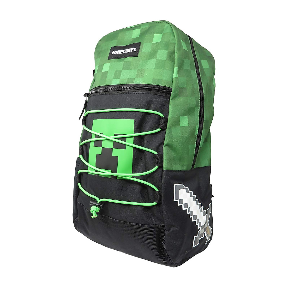 Minecraft Creeper Allover Print Backpack Bookbag