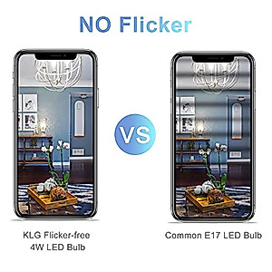 E17 LED Bulbs Under Microwave Over Stove Lights, Daylight 6000K, 40W Incandescent Equivalent, Non-Dimmable, Pack of 2