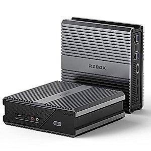 CHUWI RzBox Mini Pc,Windows 11 Mini Computer,16GB RAM 512GB SSD,AMD Ryzen 7 5800H Processor, Vega 8 Graphics, Dual Gigabit RJ45 LAN, WiFi 6, BT5.2, 4K@60Hz Output,USB-C,Support Triple Screen Display