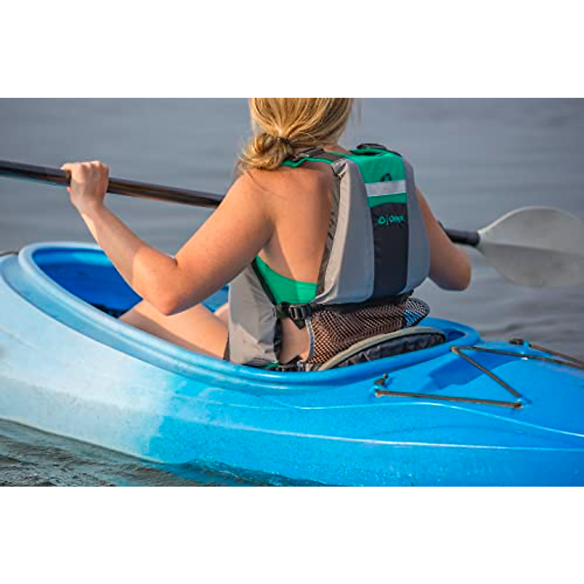 Onyx 122200-505-020-15 MoveVent Dynamic Paddle Sports Life Vest, X-Small/Small, Aqua