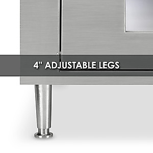 Waring WPO750 Double-Deck Pizza Oven (Dual Door), Silver