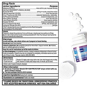 Hyland's Arthritis Pain Relief, FLEXmore PM for Back, Neck, Joint, and Muscle Pain Relief, 50 Quick-Dissolving Tablets