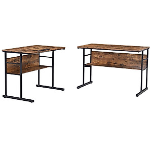 Blackwolf 67-Inch L-Shaped Desk with Storage and Tiltable Desktop