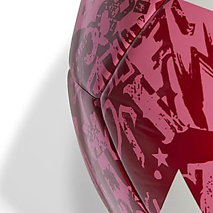 adidas MLS Club Soccer Ball, White/Red/Solar Pink, 5