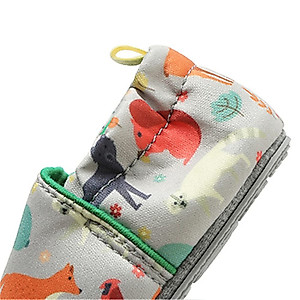 Timatego Toddler Baby Boys Girls Shoes Non Skid Slipper Sneaker Moccasins Infant First Walker House Walking Crib Shoes(6-24 Months) Baby Shoes 12-18 Months Toddler, 01 Grey Fox