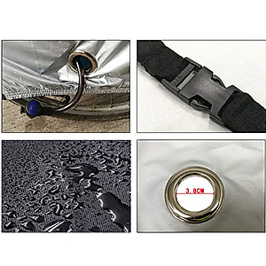 Bike Cover Waterproof Outdoor Bicycle Covers for Mountain and Road Bikes, Rain Sun UV，Bikes with Lock Holes & Storage Bag (Black)