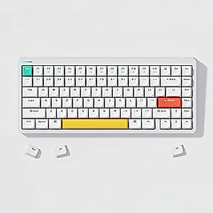 nuphy Halo75 Mechanical Gaming Keyboard, 75% RGB Hot-swap Wireless Keyboard, Supports Bluetooth、2.4G and Wired Connection，Compatible with Mac and Windows-White(Baby Kangaroo)