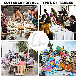 48 Pcs Table Cloth Holder Clips Plastic Tablecloth Clips for Outdoor Picnic Tables, Clear Picnic Table Clips for Tablecloth, Table Skirt Clip Table Cover Clips to Hold Down Tablecloth for Party Events