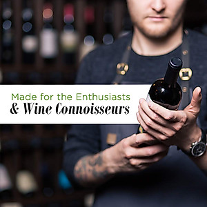 AdirHome Wooden Wine Rack - 6 Bottle (Cherry)