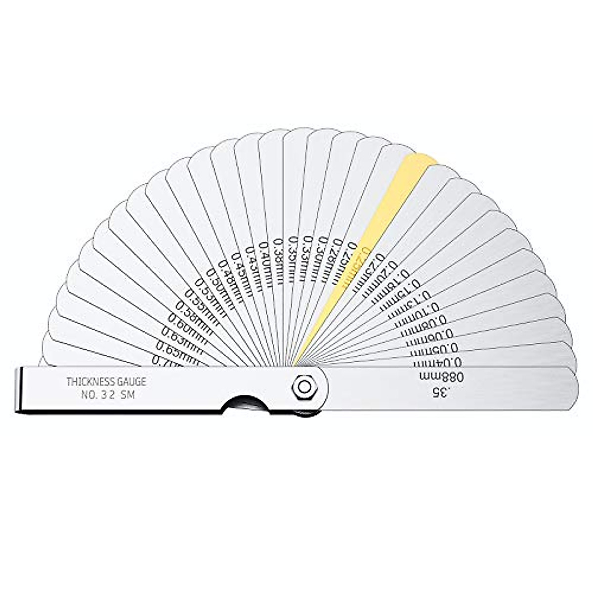 Proster Digital Vernier Caliper 6inch/150mm + 32 Feeler Gauges Dial Calipers Electronic Caliper Fractions/Inch/Metric Calipers Measuring Tool for Length Width Depth Inner/Outer Diameter