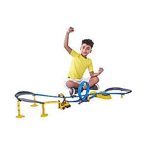 Metal Machines Construction Destruction Track Set Playset with Mini Racing Cars by ZURU Cars Play Set Compatible with Other Brands