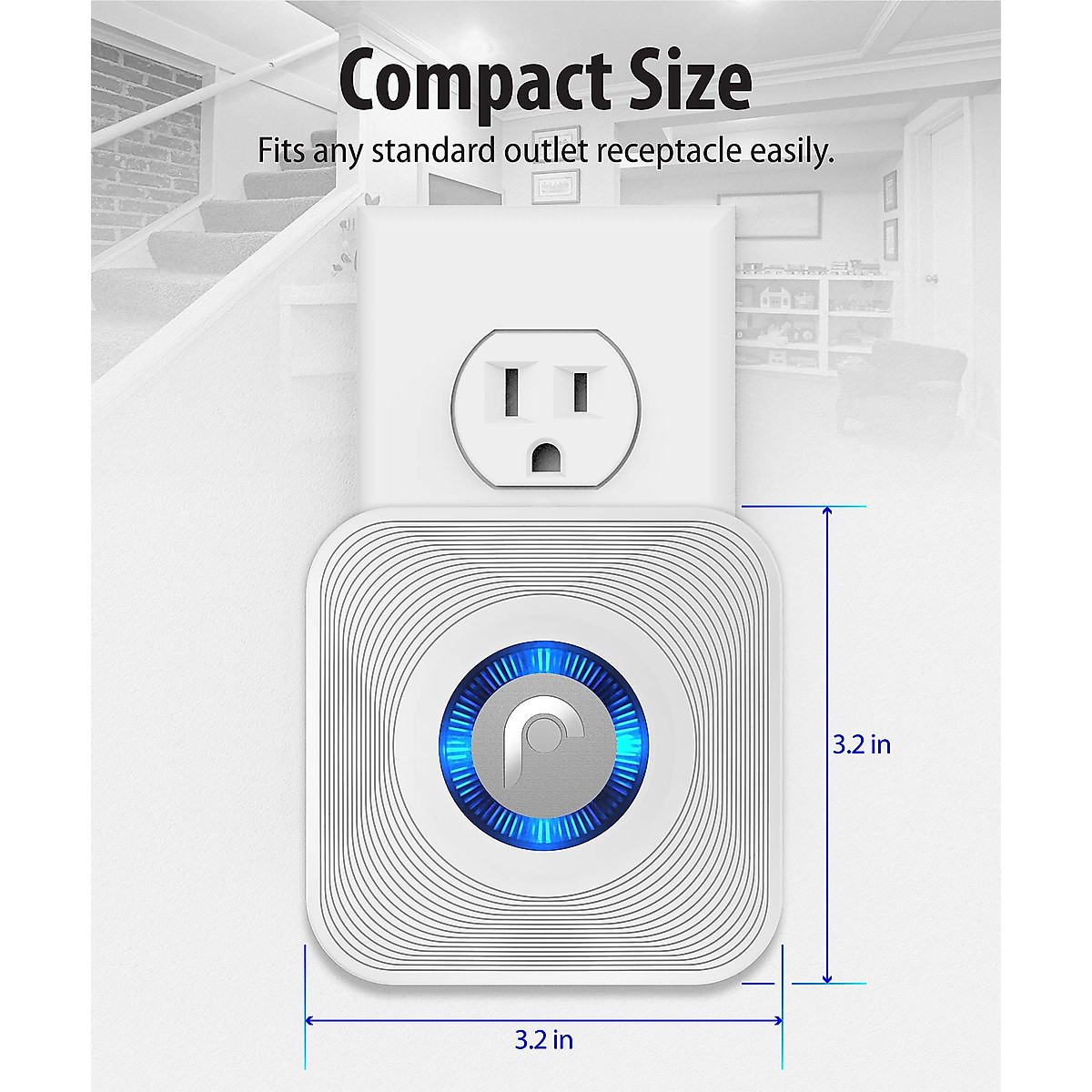Fosmon WaveLink Door Chime Driveway Alarm Guard Wireless Motion Sensor (500 Feet, 58 Tunes, 5 Volume Levels, LED Indicators) Motion Detector Home/Business/Store Entrance Alert (1 Receiver + 1 Sensor)