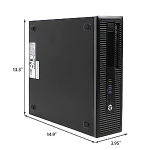 HP Desktop Computer 600 G1 ProDesk Small Form Factor SFF PC, Intel Quad Core i5 up to 3.60GHz,8GB Ram 500GB Hard Drive,WiFi,DVD,DP VGA Port,New Keyboard & Mouse Included, Windows 10 Pro (Renewed)