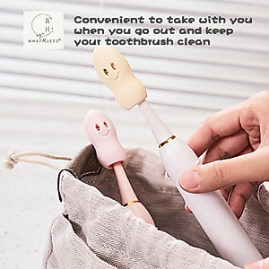 Travel Toothbrush Head Cover Case for Kids, Children Silicone Protector Cap, Dustproof Toothbrush Protect Case (Set of 8)