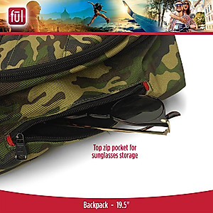 FUL Refugee Laptop Backpack, Padded Computer Bag For Commute or Travel, 1680 Denier, 15 Inch Laptop Sleeve, Black